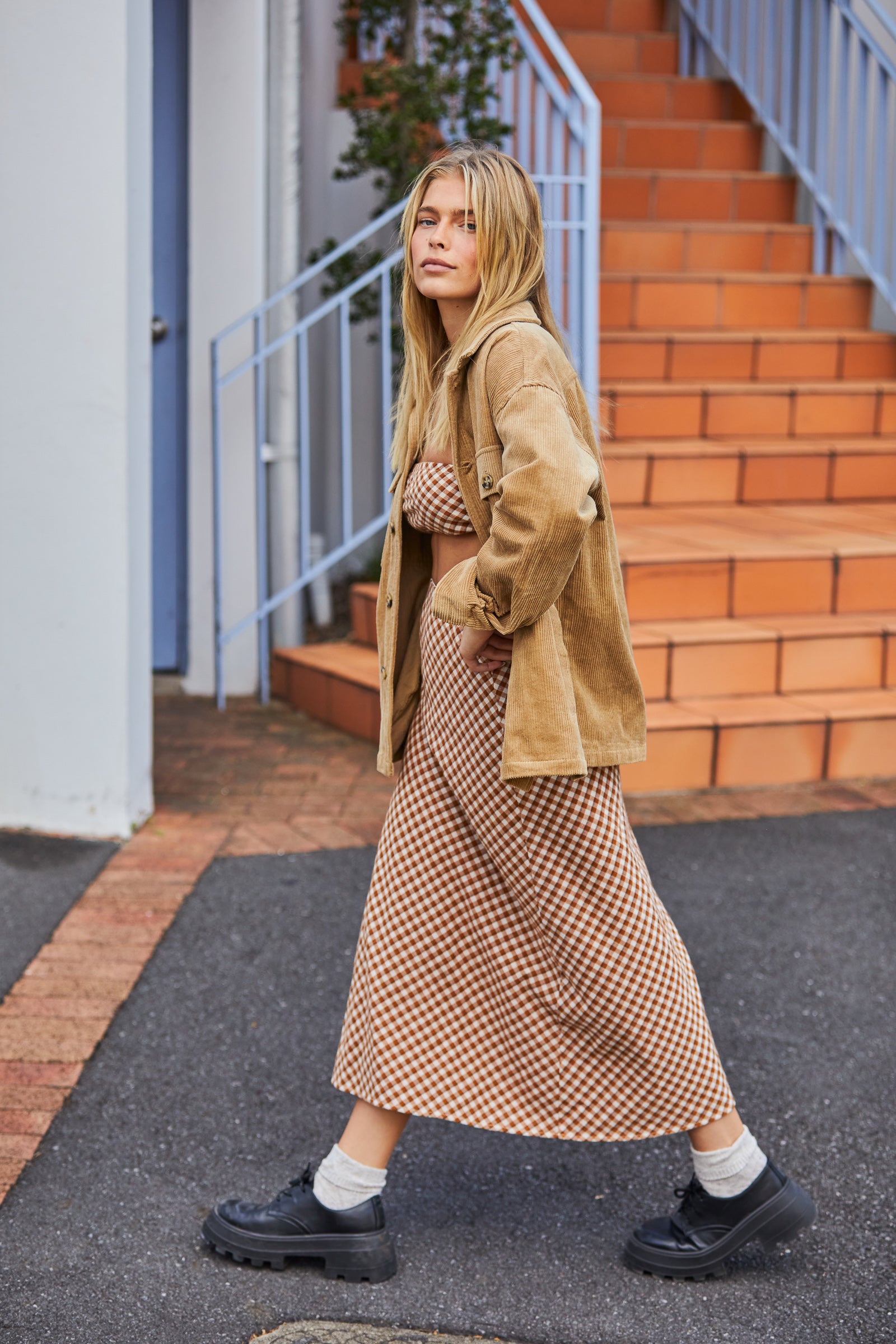 Lily - Plaid Midi Skirt – OTTWAY