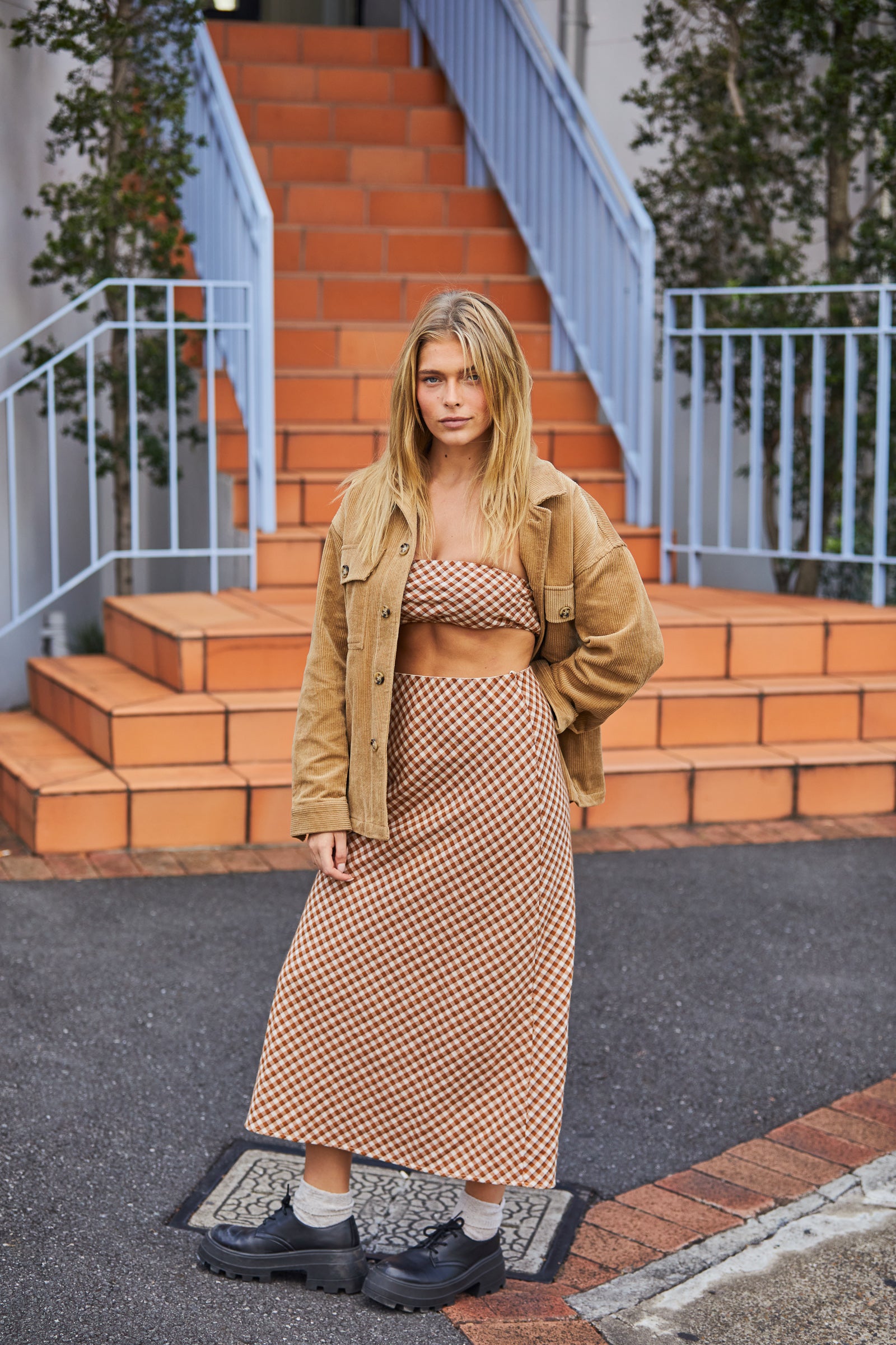 Lily - Plaid Midi Skirt – OTTWAY