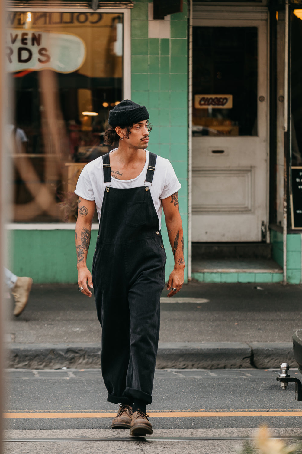 JACKS - Washed Black Overalls