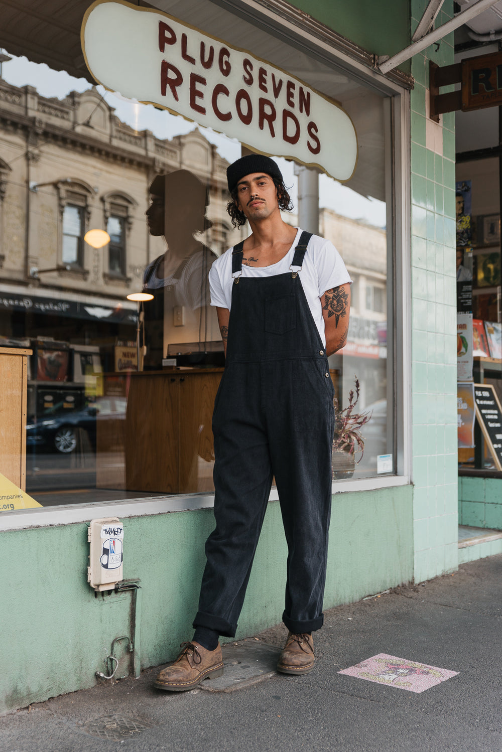 JACKS - Washed Black Overalls